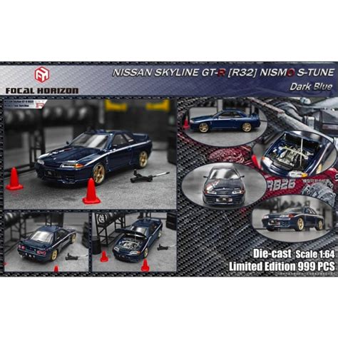 MÔ HÌNH 1 64 FOCAL HORIZON Nissan Skyline GT R R32 Nismo S Tune Dark