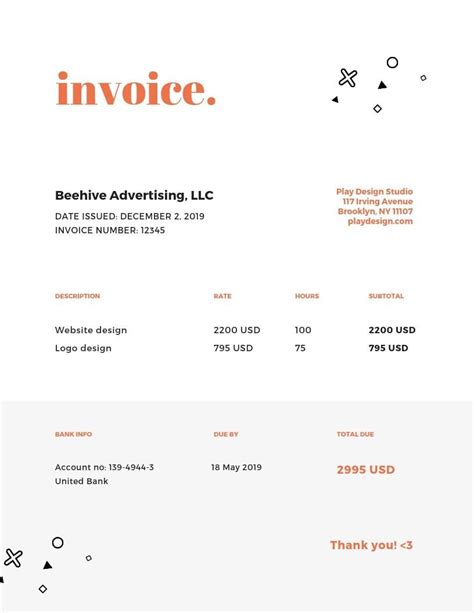 Invoice Design 50 Examples To Inspire You