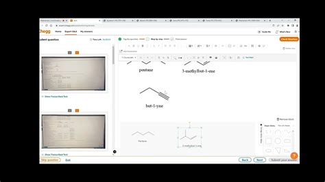 How To Draw Chemical Structure On Chegg Platform 2o Youtube