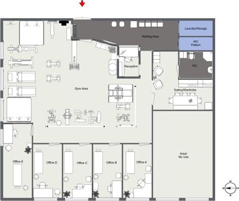 Efficient Fitness Gym Layout