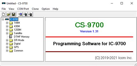ICOM IC 9700 Software