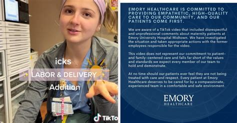 Viral Labor And Delivery Icks” Tiktok Posted By Nurses Has Received
