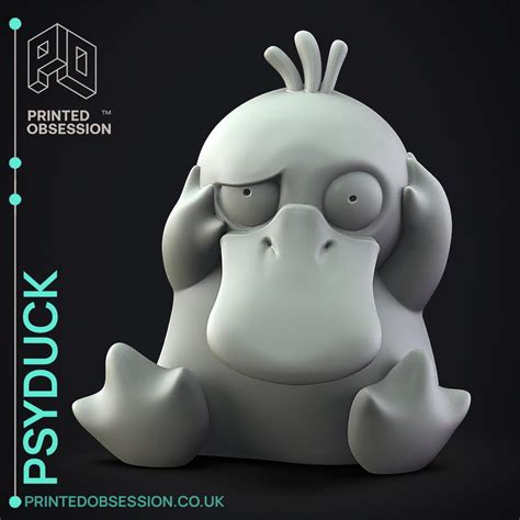 Psyduck Pokemon Fan Art 3d Model By Printedobsession On Thangs