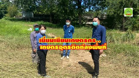 เกษตรจังหวัดลงพื้นที่ เยี่ยมเยียนเกษตรกร ที่ประสบอุทกภัย น้ำท่วมที่นา