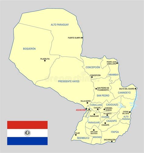 Paraguay Provinces Maps Stock Vector Illustration Of Icon 33056910