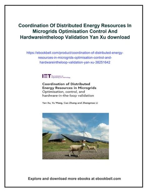 Coordination Of Distributed Energy Resources In Microgrids Optimisation
