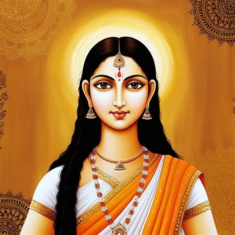 Sita The Ideal Wife In Hindu Mythology Premium Ai Generated Image