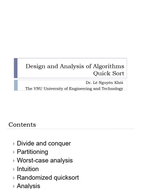 05quicksort Pdf Computer Programming Applied Mathematics