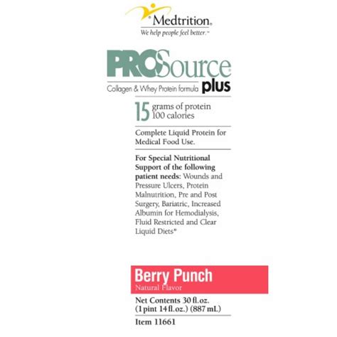 Prosource Plus Oral Supplement Berry Punch 30 Oz Bottle 1ct Ralphs