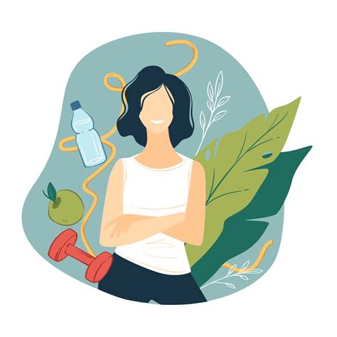 Mujer Llevando Un Estilo De Vida Saludable 15693456 Png