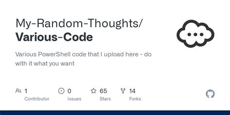 Github My Random Thoughts Various Code Various Powershell Code That