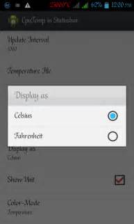 How To Monitor CPU Temperature From Android Status Bar TechViola
