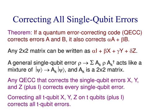 ppt quantum error correction powerpoint presentation free download