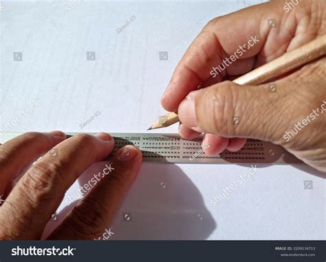 Hand Picking Pencil Design Art Creativity Stock Photo 2209134713
