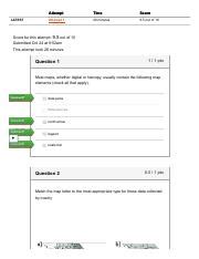 Week Maps And Data Creation Quiz GIS GEOG INFO SYST THEORY GEOG F Pdf