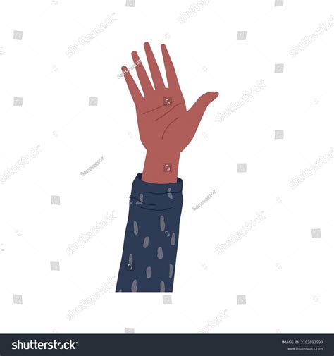 High Five Hand Gesture Afro American Stock Vector Royalty Free