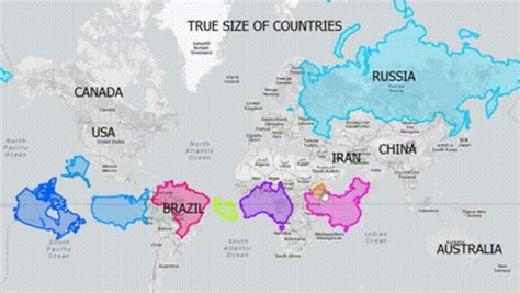Country Size Comparison Interactive Map Free Printable Template