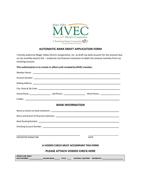 Automatic Bank Application Form 2 Free Templates In PDF Word Excel