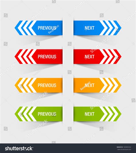 First Last Next Previous Button Images Stock Photos Vectors