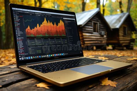 Financial Market Analyst Working On Graphs And Diagrams On Notebook