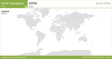 Coth • Excel Translator