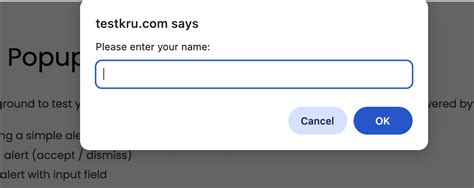 Handle Alert Popup And Dialogs Using Playwright Java Codekru