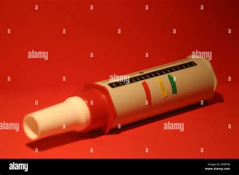 A Stock Photograph Of A Peak Flow Meter For Asthma Stock Photo Alamy