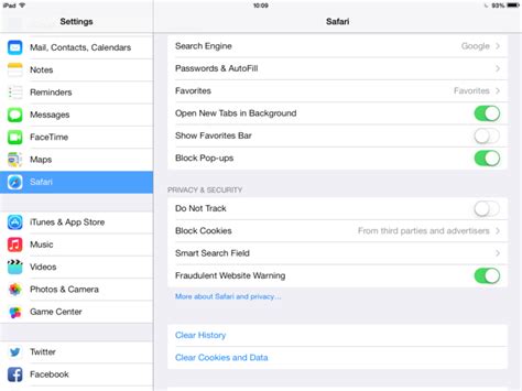 Where Are Safari Preferences On Ipad Devicemag