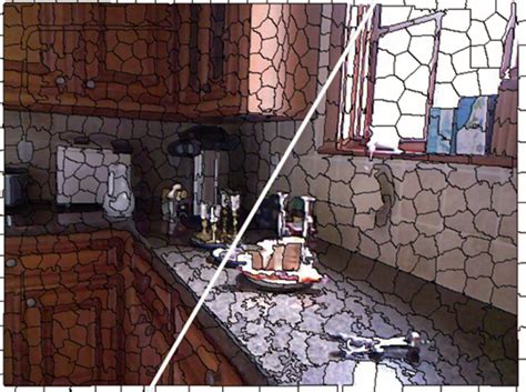 Superpixels Generated By The Weighted Coplanar Feature Clustering