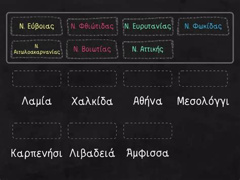 ΣΤΕΡΕΑ ΕΛΛΑΔΑ ΝΟΜΟΙandΠΡΩΤΕΥΟΥΣΕΣ Match Up