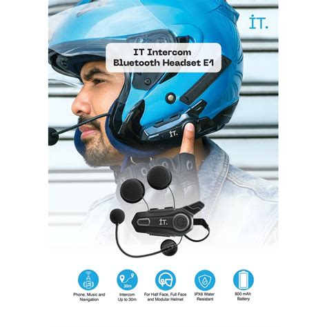 Intercom It E1 Intercom It R8 Garansi Tam 15 Bulan Helmjabodetabek