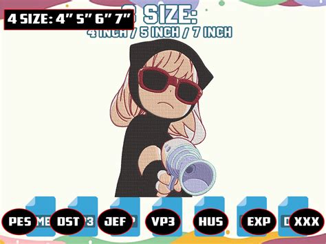 Cute Anime Girl Embroidery Designs Inspired Anime Embroider Inspire