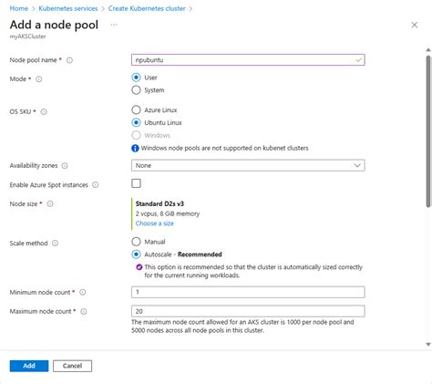 快速入门：使用 Azure 门户部署 Azure Kubernetes 服务 Aks 群集 Azure Kubernetes Service Microsoft Learn