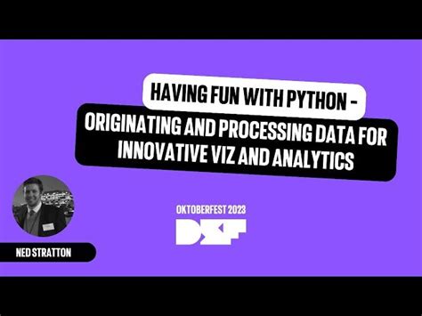Free Video Having Fun With Python Originating And Processing Data For Innovative Visualization