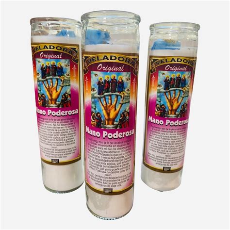 2x Set Mano Poderosa Veladora Preparada Powerful Hand Of God Candle Etsy
