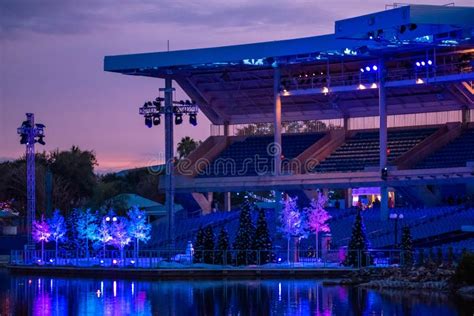 Partial View Of Bayside Stadium At Seaworlds Christmas Celebration 1
