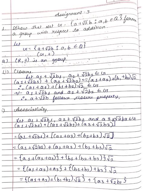Maths Assignments 3 And 4 Pdf