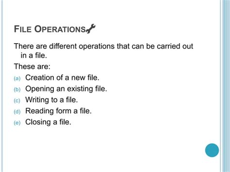 Introduction Of File Handling PPTX Programming Languages Computing