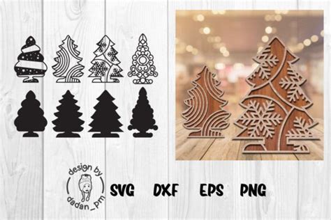 Christmas Tree Laser Cut Svg Graphic By Dadanpm · Creative Fabrica