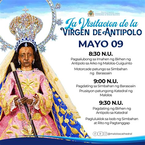 La Visitacion De La Virgen De Antipolo 09 12 Mayo 2024 Narito Ang