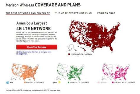 Verizon Wireless Network Map