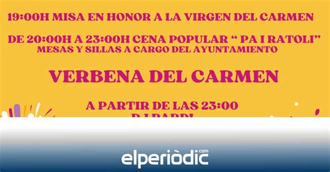 El Próximo 19 De Julio Onil Celebra La Tradicional Fiesta Del Carmen