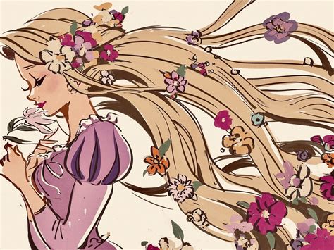 Rapunzel Hd The Little Mermaid Red Hair Long Hair Disney Princess