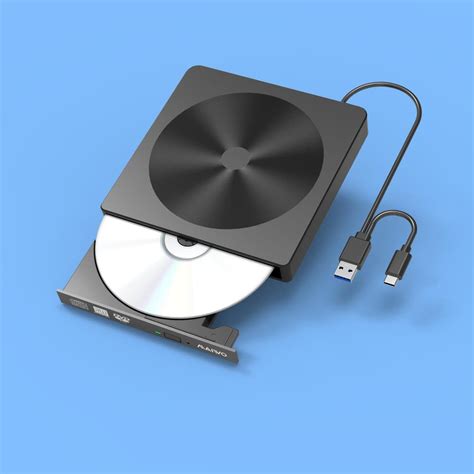 Maiwo Slim Extern Usb Dvdcd Spelare Både Usb C Och Usb A Extern Optisk
