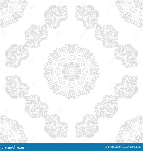 Classic Seamless Vector Fine Pattern With Arabesques Stock Vector
