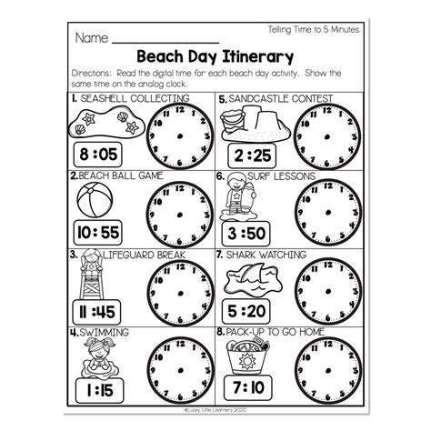 Time Worksheets Nearest 5 Minutes Worksheets Library