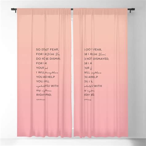 Isaiah 4110 Encouraging Bible So Do Not Fear Blackout Curtain By