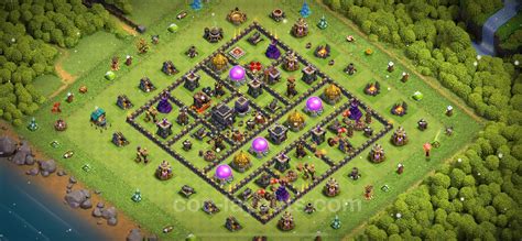 Gute Farm Base Rathaus Level 9 Link Anti 3 Sterne Hybrid Coc