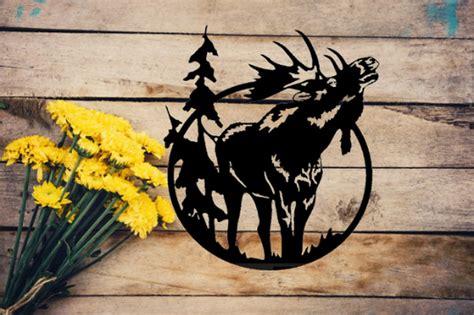 Moose Wall Art Moose Metal Wall Art Moose Metal Decor Moose Wall