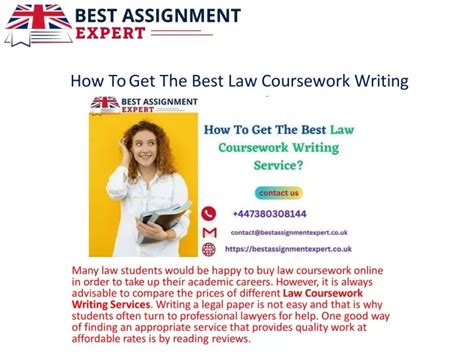 PPT How To Get The Best Law Coursework Writing Service PowerPoint